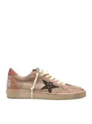 GOLDEN GOOSE Ball Star Glitter-patch Sneakers - Pink
