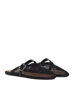 Alaïa Fishnet Flat Mules
