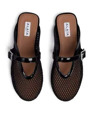 Alaïa Fishnet Flat Mules