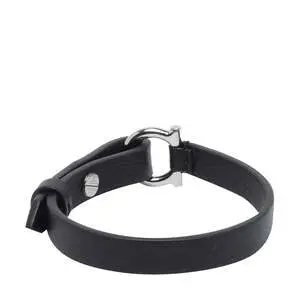 FERRAGAMO Gancini Leather Bracelet