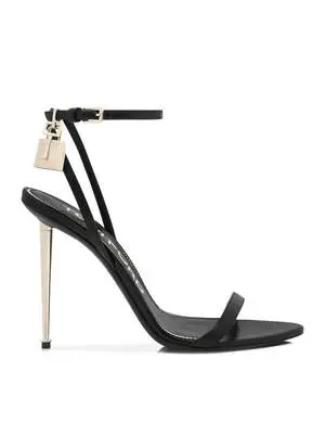 TOM FORD Pointed-toe Padlock Stiletto Sandal - Black