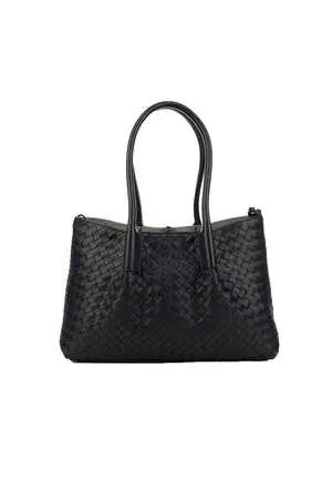 Bottega Veneta Woven Leather Shopper Bag - Multicolor