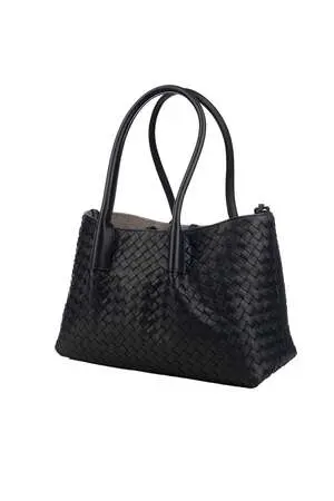 Bottega Veneta Woven Leather Shopper Bag - Multicolor
