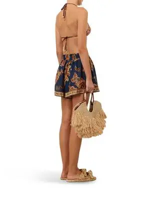 Zimmermann Aster Relaxed Silk Shorts