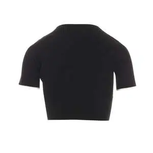 Amiri Ribbed Crew Neck Short Sleeve Top