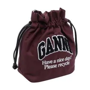 GANNI Logo Pouch - Red