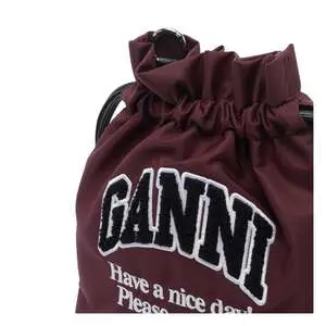 GANNI Logo Pouch - Red