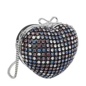 SELF-PORTRAIT Crystal Heart Clutch