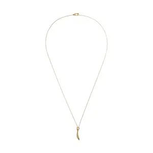 Bottega Veneta Tone Silver Sardine Pendant Necklace - Gold