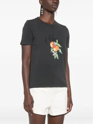 Chloé Printed Cotton T-shirt