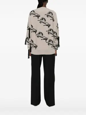 Stella McCartney Embroidered Horse Wool Jumper