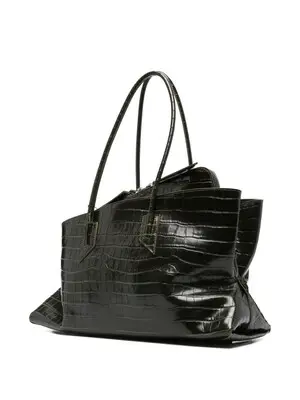 Attico La Passeggiata Medium Leather Shoulder Bag