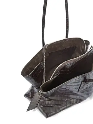 Attico La Passeggiata Medium Leather Shoulder Bag