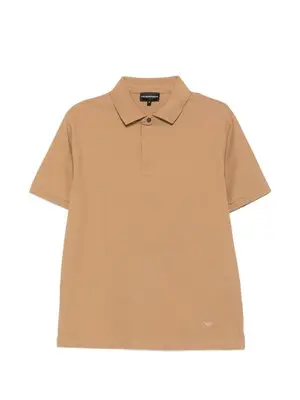 Emporio Armani Cotton Polo Shirt - Brown