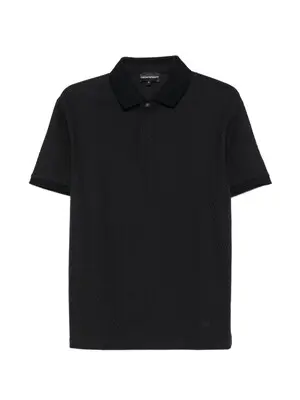 Emporio Armani Cotton Polo Shirt - Blue