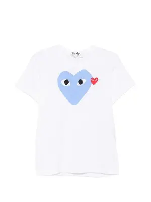 Play Comme Des Garcon Logo Cotton T-shirt