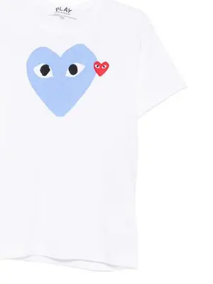 Play Comme Des Garcon Logo Cotton T-shirt