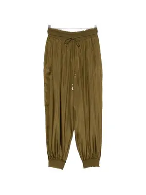 Zimmermann Aster Silk Trousers - Green