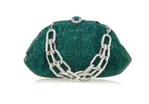 Judith Leiber Gemma Crystal Clutch - Green