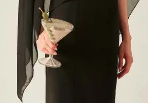 Judith Leiber Martini Crystal Clutch - Silver