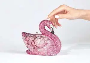 Judith Leiber Flamingo Crystal Clutch - Pink