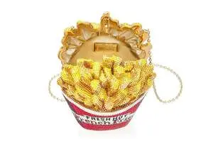 Judith Leiber French Fries Crystal Clutch - Red
