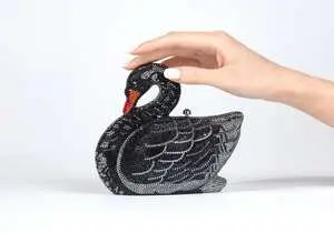 Judith Leiber Swan Odile Clutch
