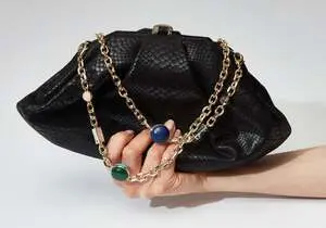 Judith Leiber Grande Gemma Embossed Clutch