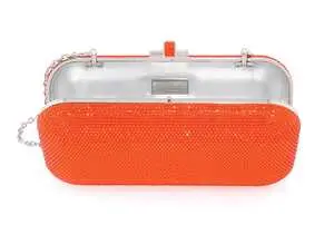Judith Leiber Embellished Crystal Evening Clutch With Sliding Closure