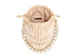 Judith Leiber Harper Pearly Bucket Bag