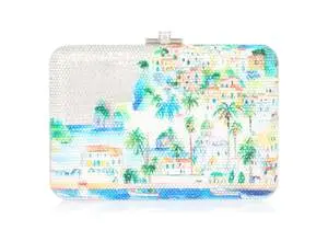 Judith Leiber Slim Slide Costa Crystal Clutch