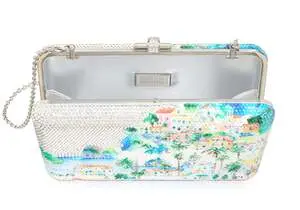 Judith Leiber Slim Slide Costa Crystal Clutch