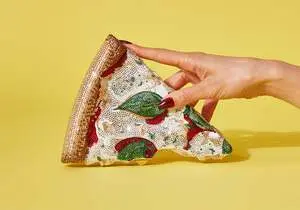 Judith Leiber Pizza Margherita Crystal Clutch