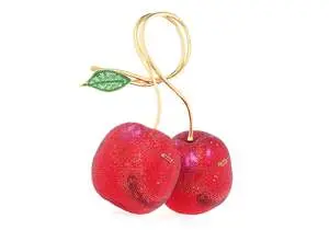 Judith Leiber Cherries Sweetheart Crystal Embellished Handbag