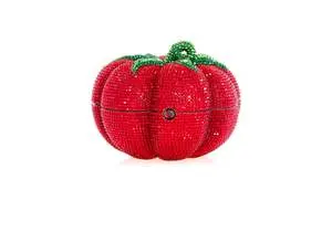 Judith Leiber Crystal Tomato Clutch - Red