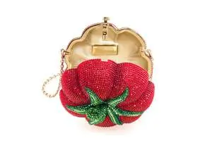 Judith Leiber Crystal Tomato Clutch