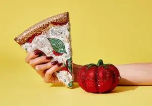 Judith Leiber Crystal Tomato Clutch