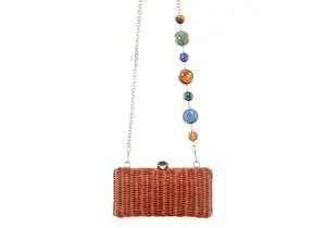 Judith Leiber Poppy Basket Clutch