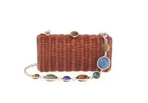 JUDITH LEIBER Judith Leiber Couture Poppy Basket Clutch