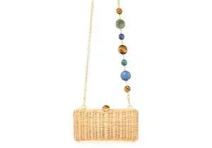 Judith Leiber Poppy Basket Handbag - Neutral
