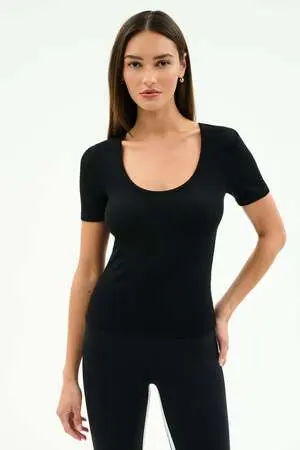 Splits59 Ashby Rib Short Sleeve - Black