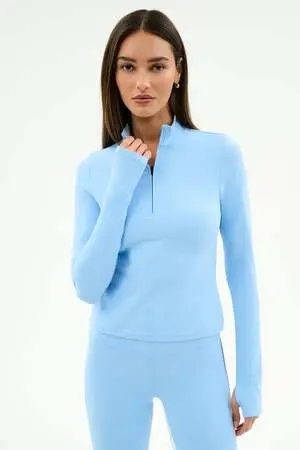 Splits59 Tess Rigor Half Zip Waist Length - Skylight