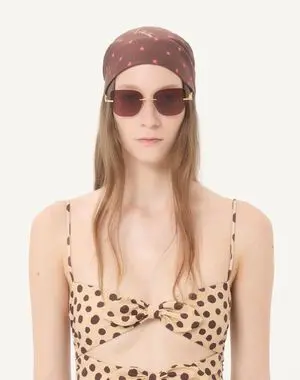 Valentino Garavani Lycra One-piece Swimsuit - Beige/chocolate