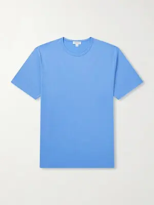 Sunspel Slim-fit Cotton-jersey T-shirt - Blue