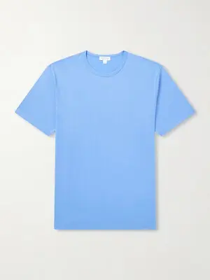 Sunspel Slim-fit Cotton-jersey T-shirt - Blue