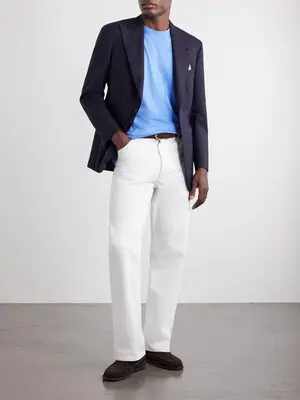 Sunspel Slim-fit Cotton-jersey T-shirt - Blue