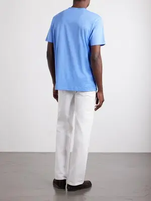 Sunspel Slim-fit Cotton-jersey T-shirt - Blue