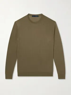 Kiton Wool Knit Sweater - Green