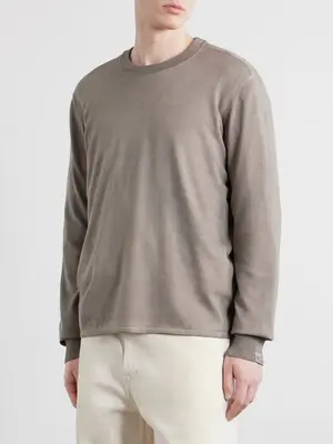 Rag & Bone Ribbed Cotton Crewneck Sweater - Neutrals