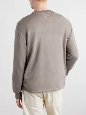 Rag & Bone Ribbed Cotton Crewneck Sweater - Neutrals